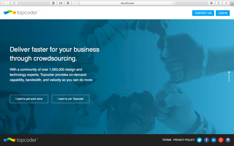 Topcoder – 面向设计师和程序员的专业网站 – Topworker跨境客 – 个人跨境优质信息分享