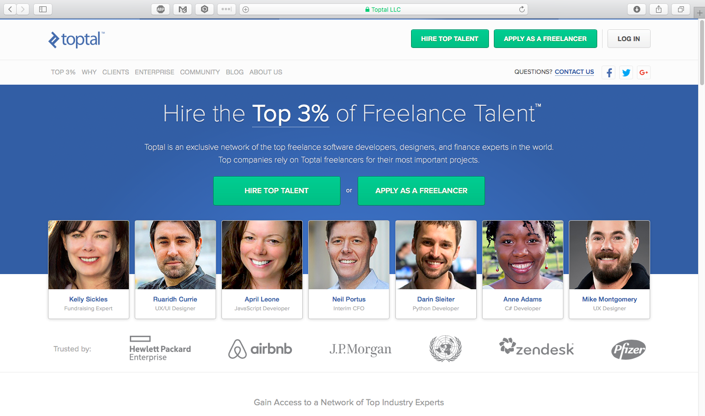 Toptal – 全球精英自由职业者平台 – Topworker跨境客 – 个人跨境优质信息分享